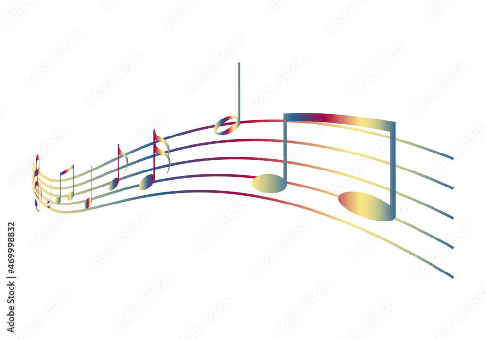 Icono de partitura musical con notas en fondo balnco Stock Vector ...