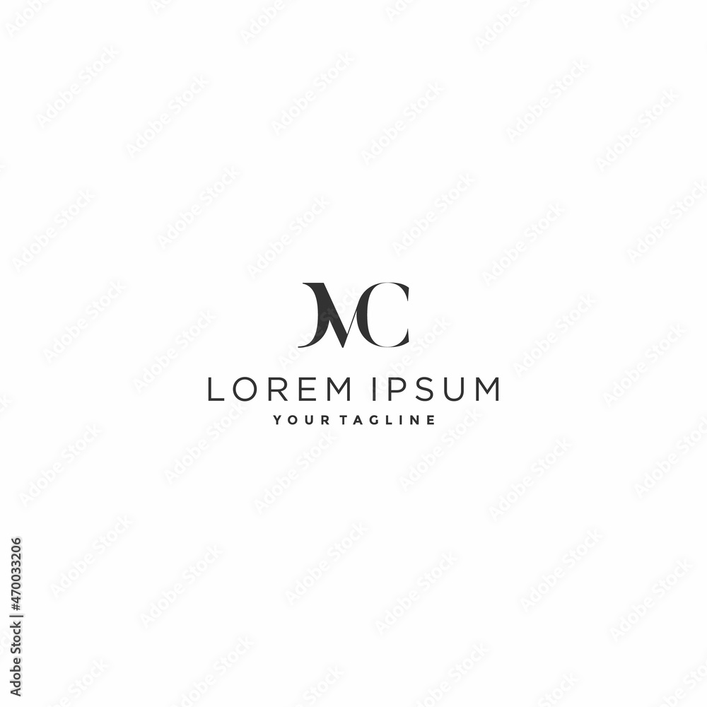 latter MC logo design vector, latter MC logo premium free vector ...