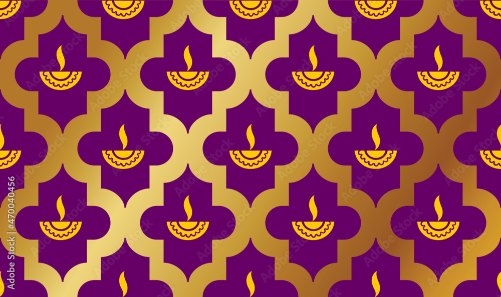 Moroccan art Diwali / Deepavali theme Indian Traditional handmade gold ...