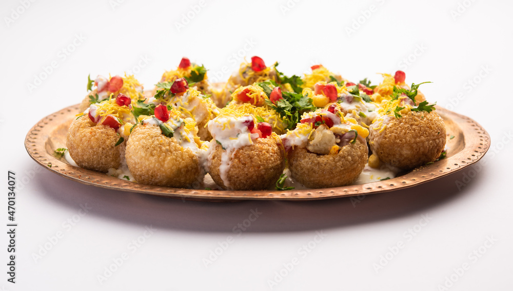 Dahi Puri Chaat Stock Photo | Adobe Stock