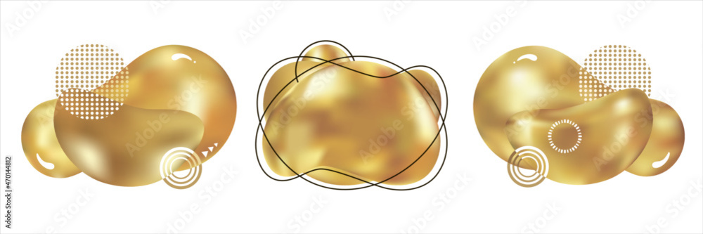 Vector golden ball. Realistic gold sphere. Golden sphere isolated on ...