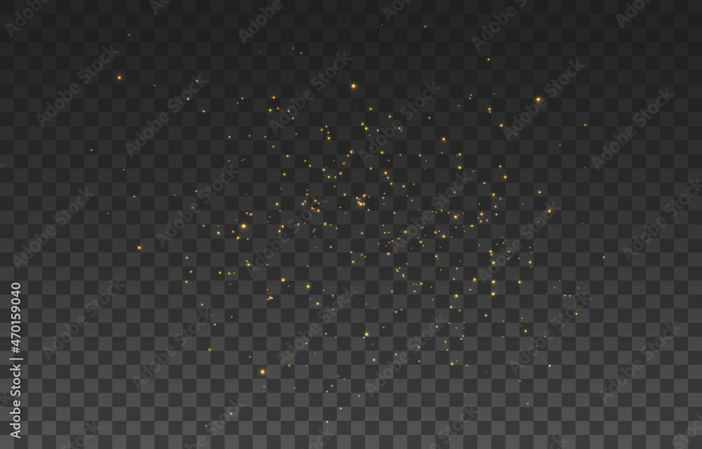 Dust sparks, sparks glitter, star night sky, space. Dust shine ...