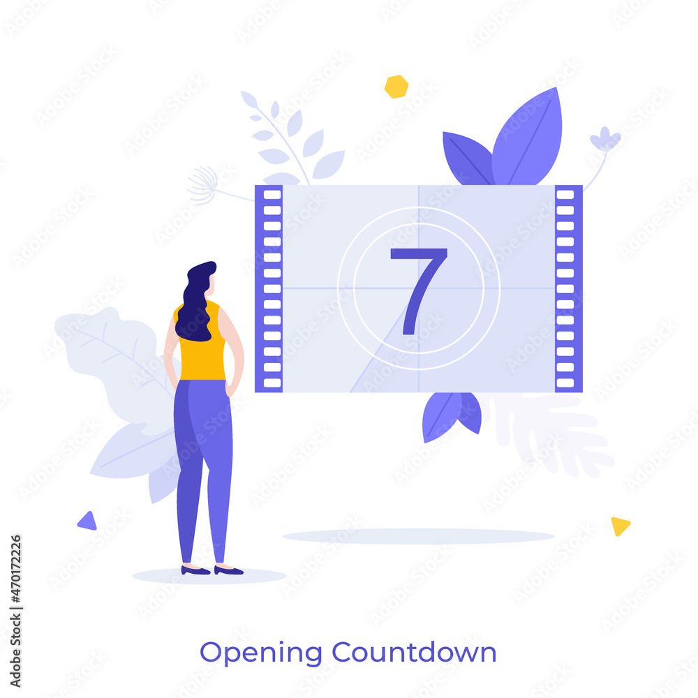 Vector Business Concept With Character Stock Vector | Adobe Stock