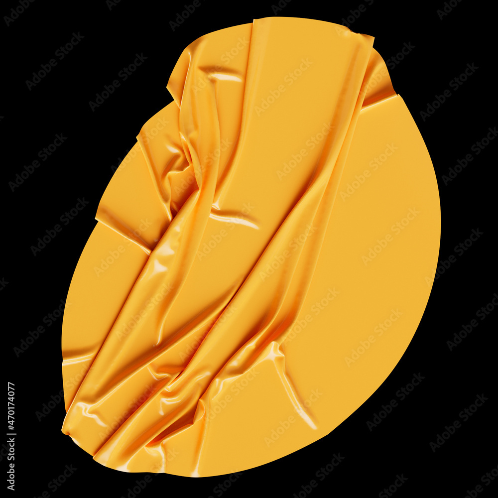 3d abstract twisted piece of textile, wavy flying cloth fabric isolated ...