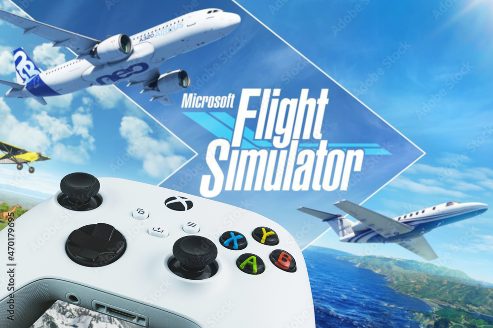 Xbox Series S Robot White Controller with Microsoft Flight Simulator ...