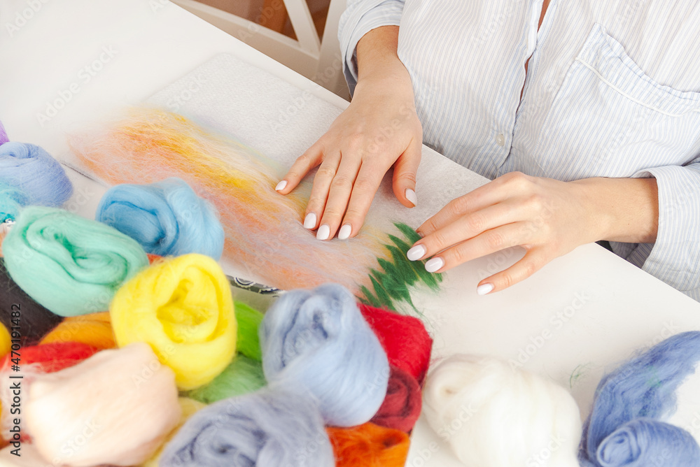 Merino wool for felting and crafts, for decorating and making pictures ...