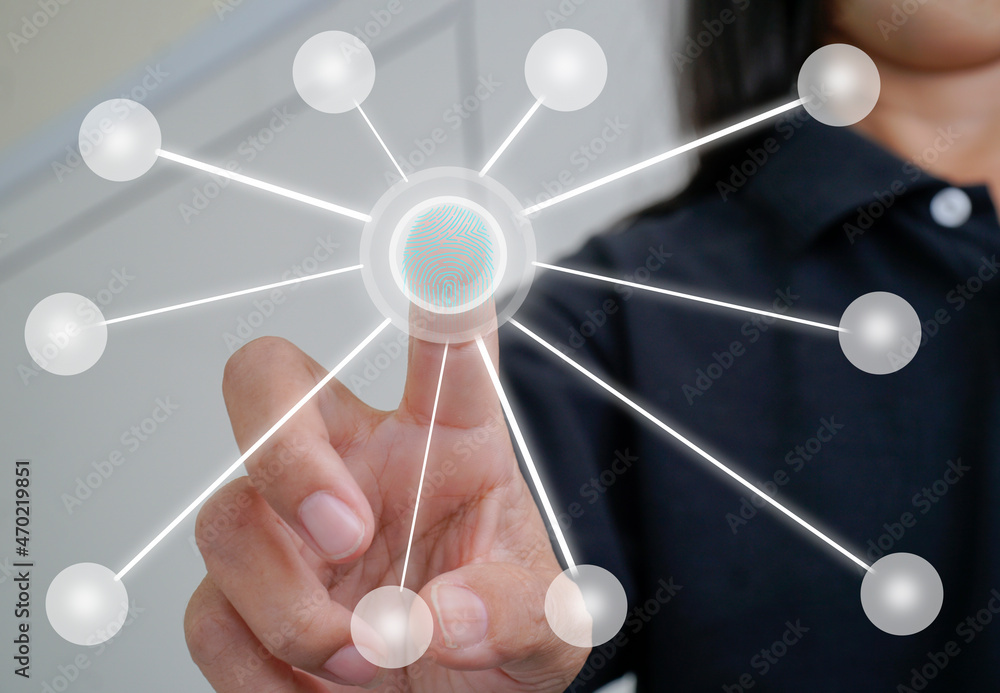 Network connection, touching modular network connections symbol. Stock ...