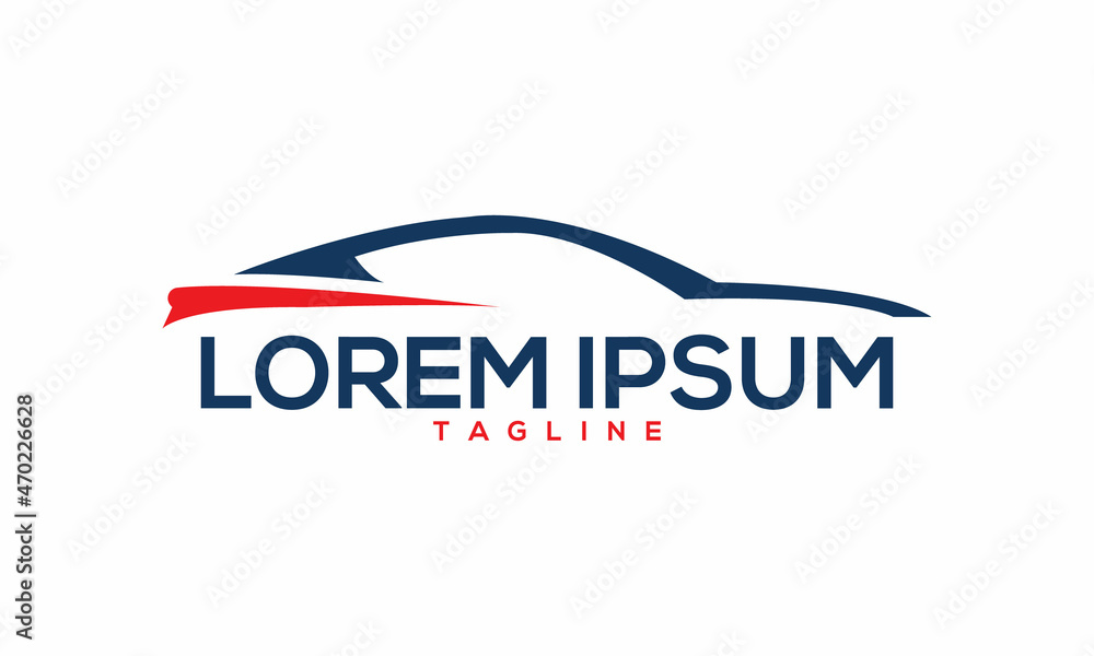 Unique sports car logo Modern and minimalist vector and abstract logo ...
