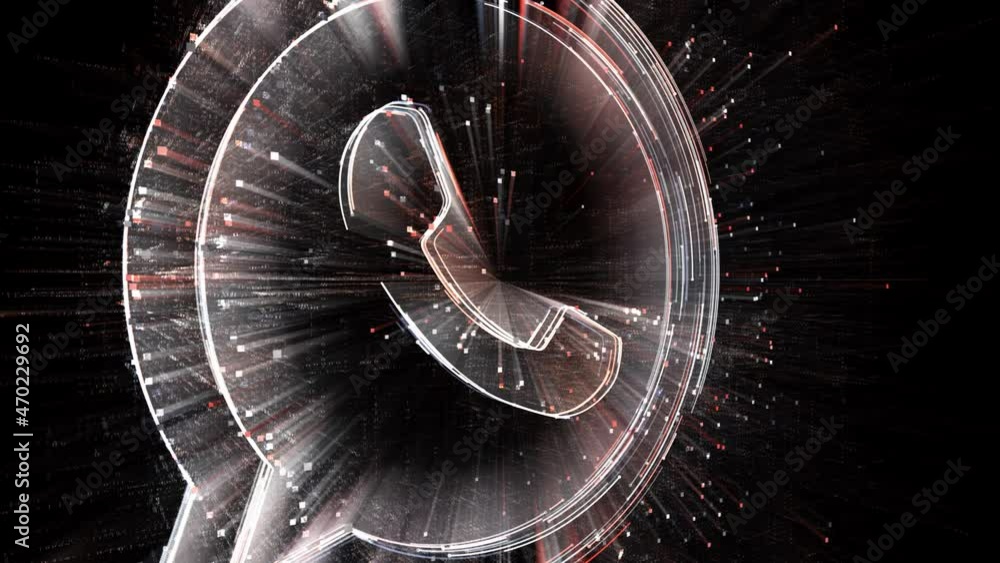 4k Whatsapp word animated messaging calling company brand logo tag ...