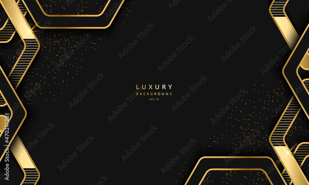 Abstract gold background with golden element and texture, luxury ...