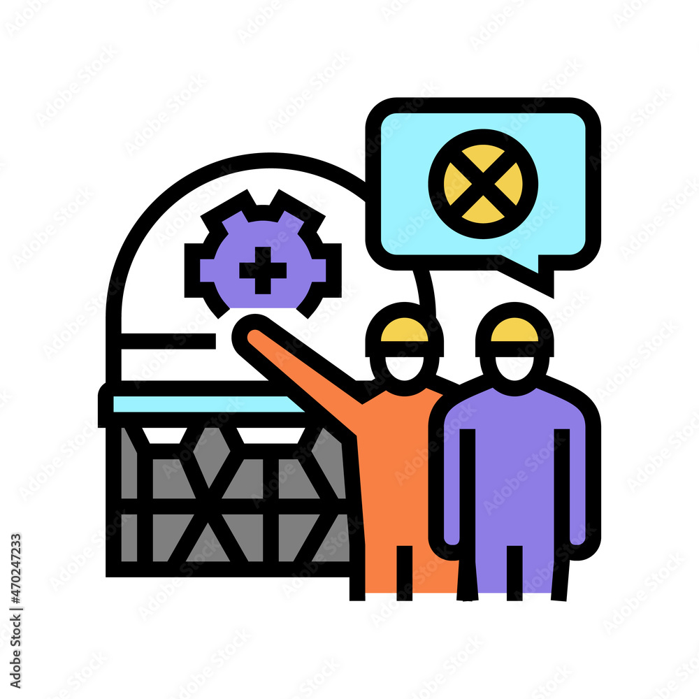 decommissioning processing color icon vector. decommissioning ...