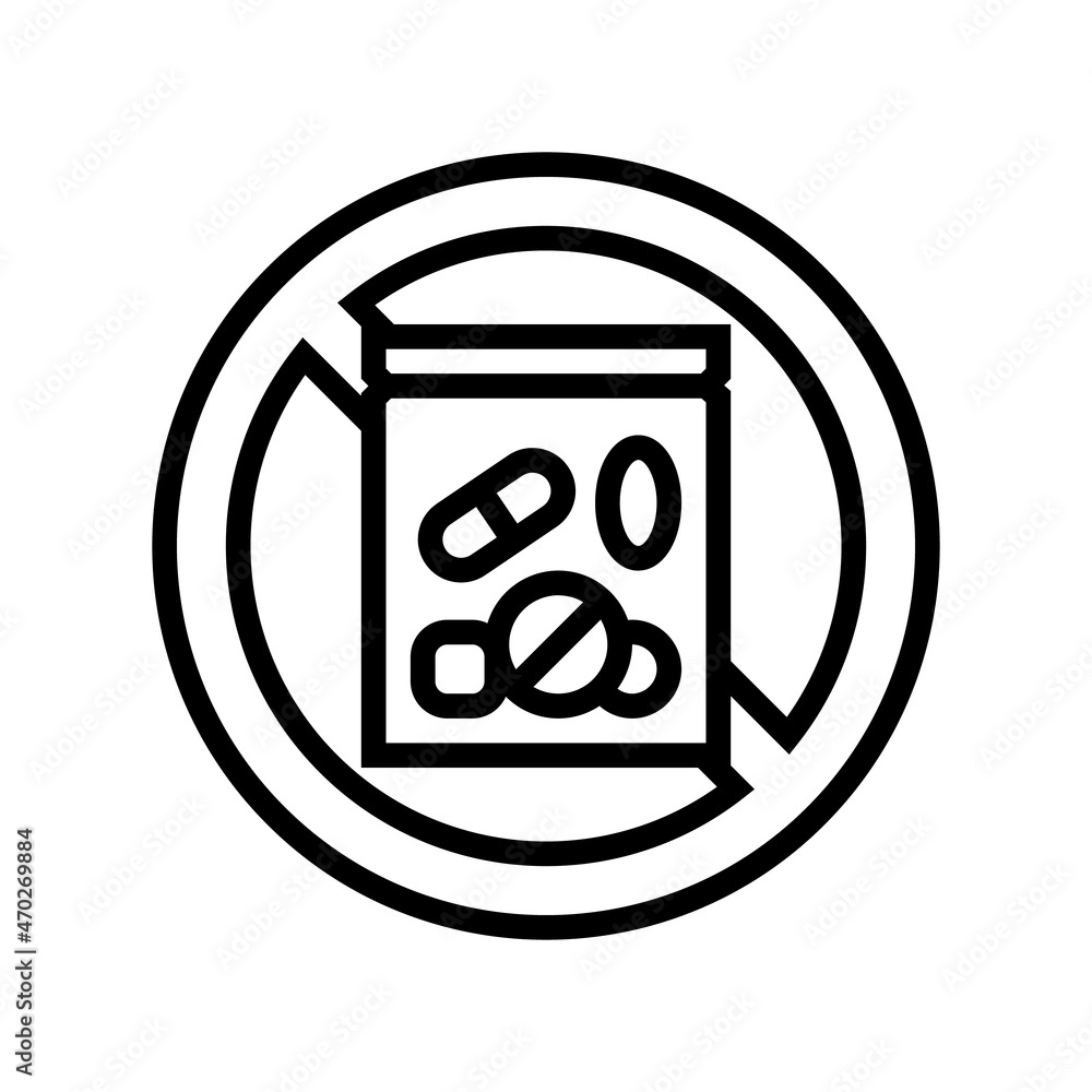 stimulants drugs addiction line icon vector. stimulants drugs addiction ...