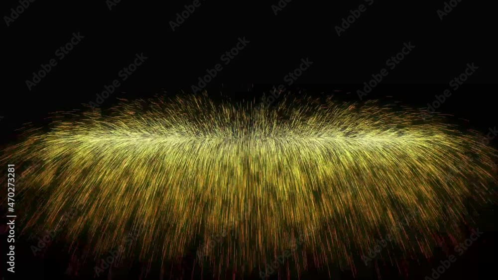 Gold particles abstract background with shining golden floor particles ...