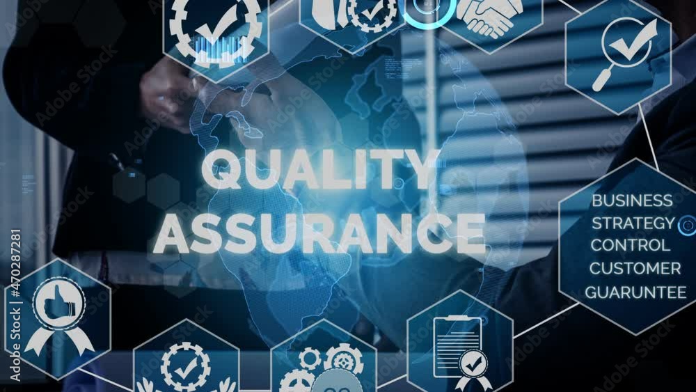 Quality Assurance and Quality Control conceptual - Modern graphic ...