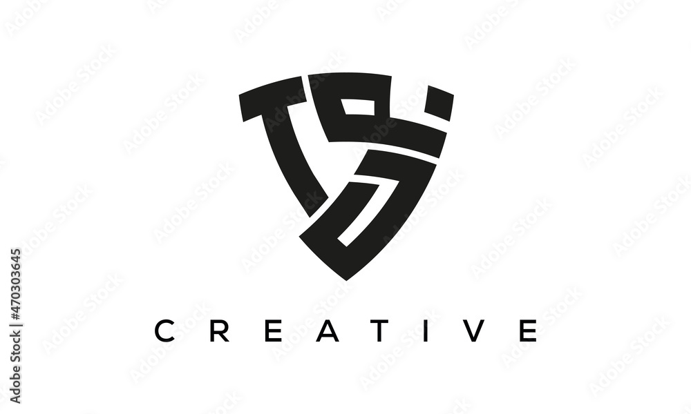 TDP letters logo, security Shield logo vector Stock Vector | Adobe Stock