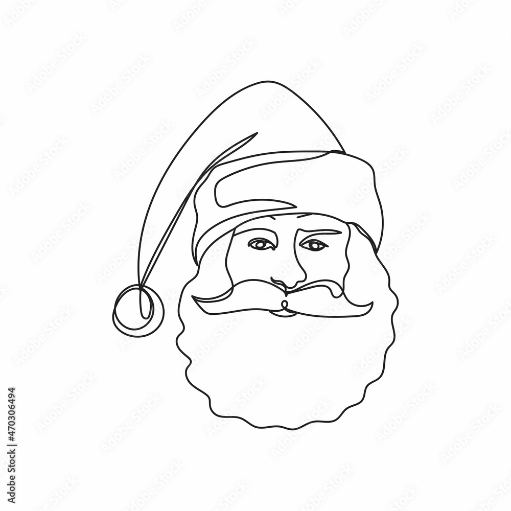How To Draw Santa Claus Face