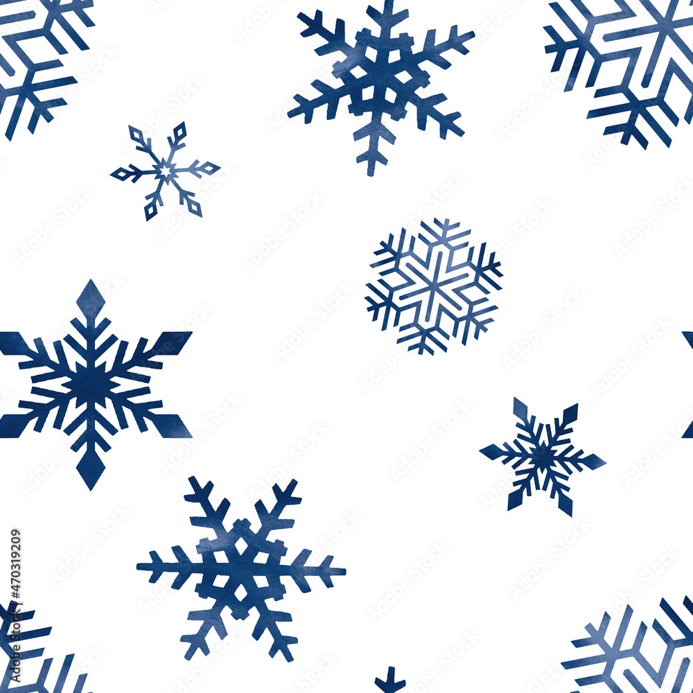 Snowflakes with a watercolor texture. Celebratory background can be ...