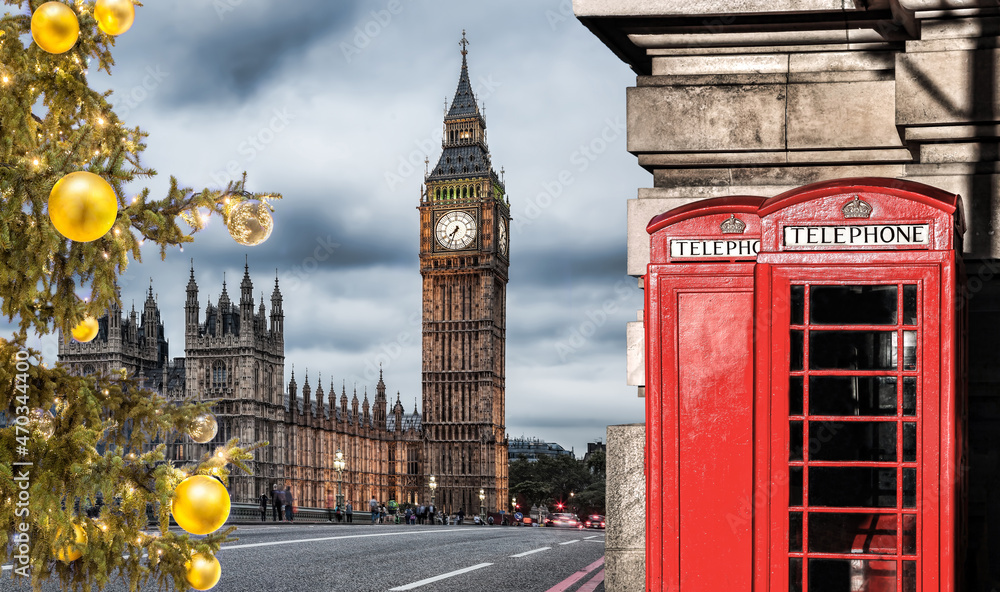Big Ben At Christmas