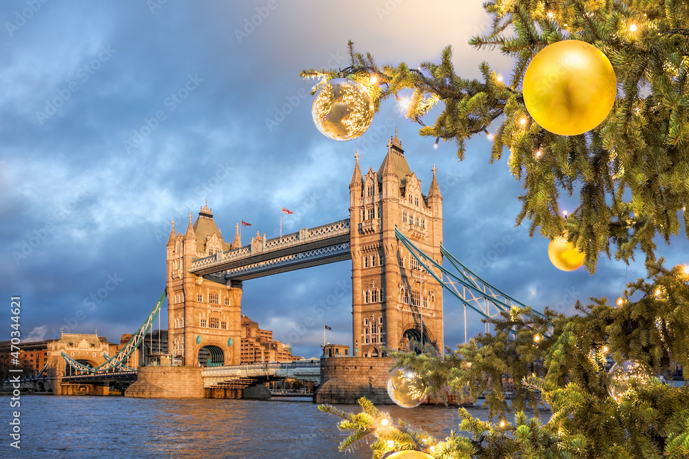 Tower Bridge At Christmas