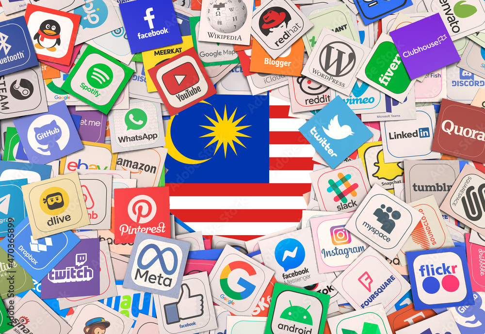 social media, Malaysia, Malaysia Parliamentary Monarchy Stock Photo ... social media, Malaysia, Malaysia Parliamentary Monarchy Stock Photo ...