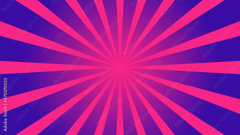 Pink Sunburst Pattern Sunrise Background Radial Rays Background