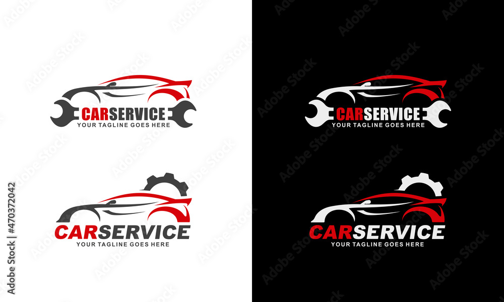 Car service logo set Stock Vector | Adobe Stock
