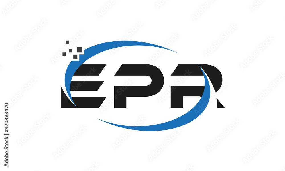 Vetor do Stock: dots or points letter EPR technology logo designs ...