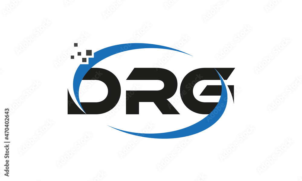 dots or points letter DRG technology logo designs concept vector ...