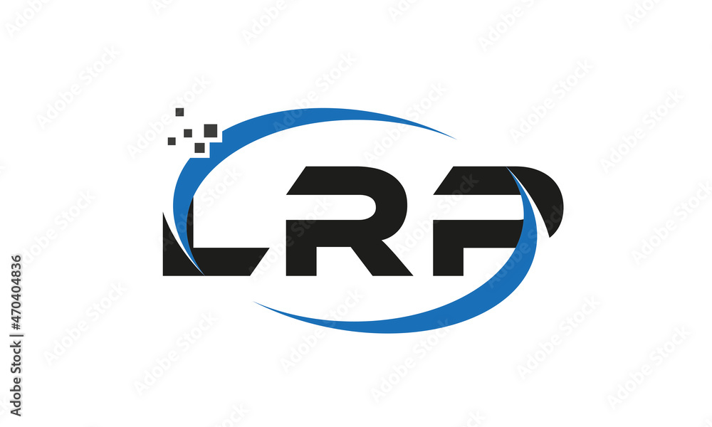 dots or points letter LRP technology logo designs concept vector ...
