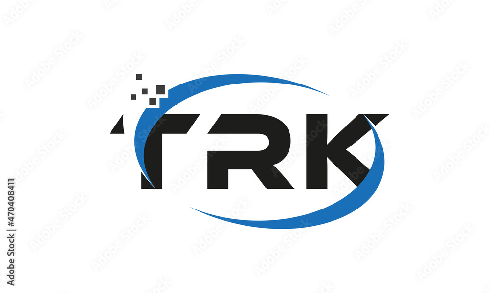 dots or points letter TRK technology logo designs concept vector ...