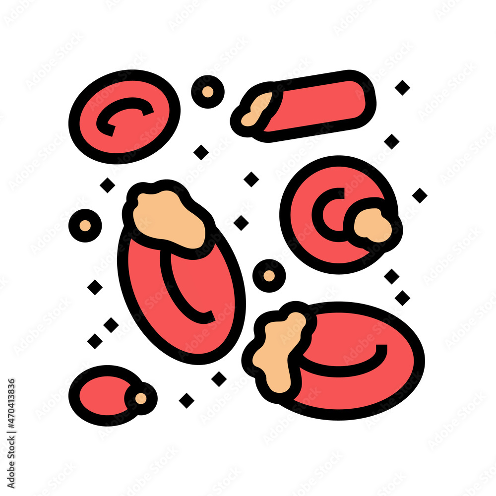 autoimmune hemolytic anemia ill color icon vector. autoimmune hemolytic ...