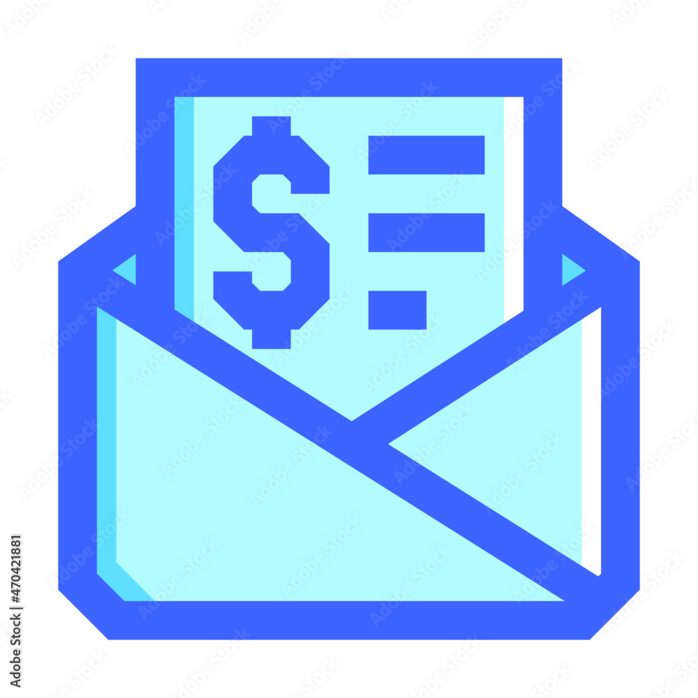 money envelope icon Stock Vector | Adobe Stock