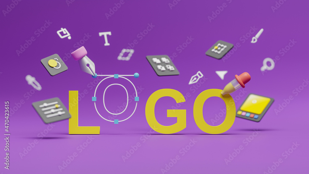 Graphic designer creative creator design logo artwork curve pen tool ...