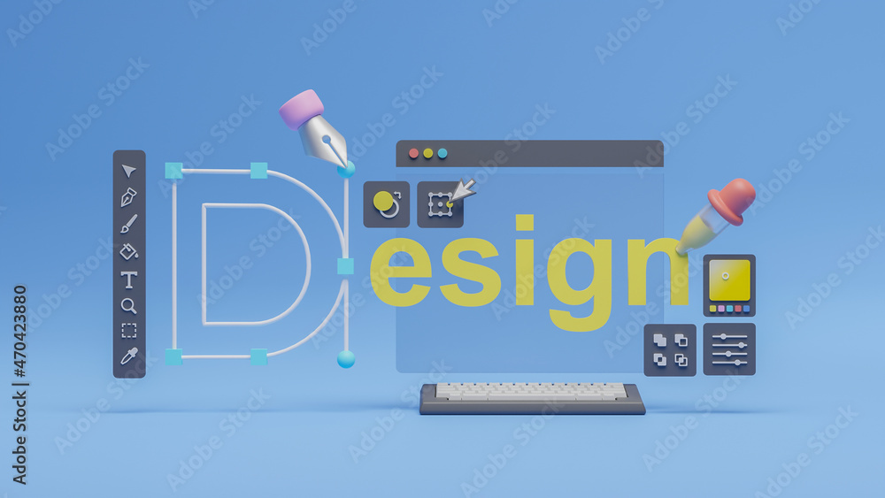 Graphic designer creative creator design logo artwork curve pen tool ...