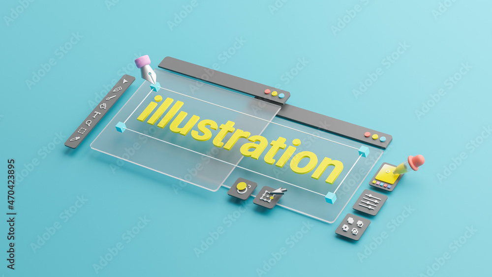 Graphic designer creative creator design logo artwork curve pen tool ...