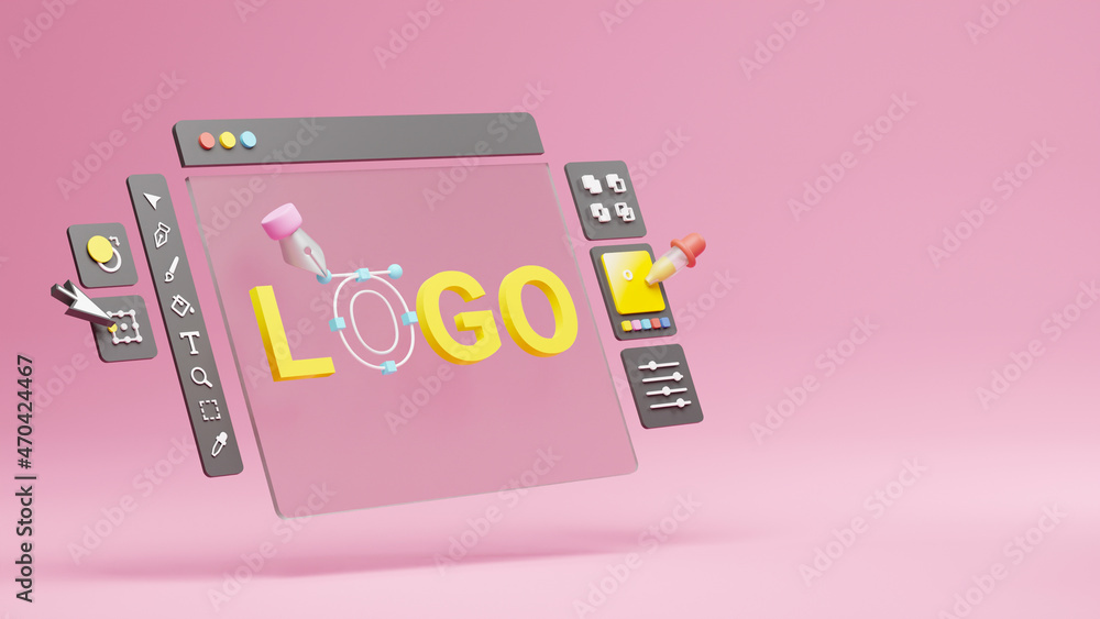 Graphic designer creative creator design logo artwork curve pen tool ...