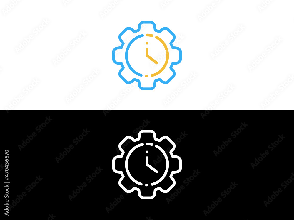 : time icon. icon time. clock vector sumbol.svg Stock Vector | Adobe Stock