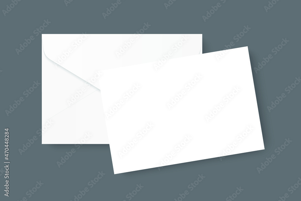 Paper envelope template vector isolated on A4 C4, A5 C5, A3 C3 ...