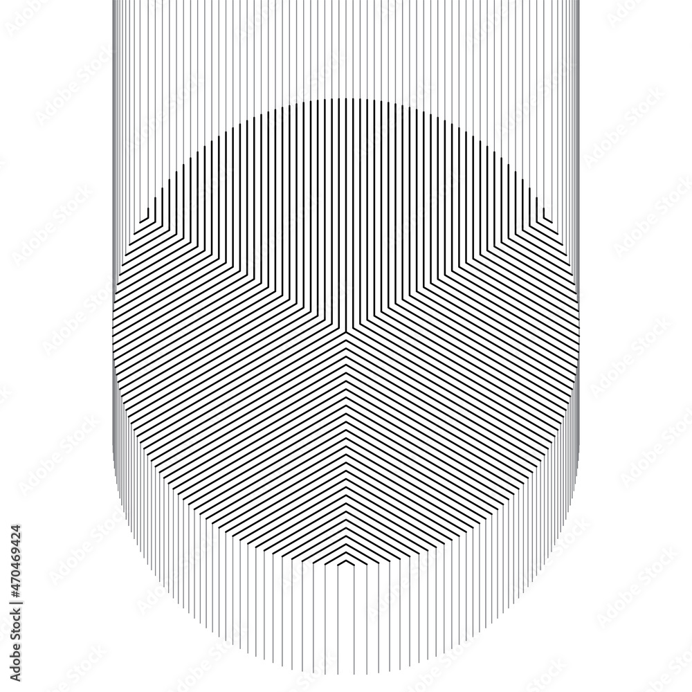 Abstract art lines background. Motion circle with minimal concept ...