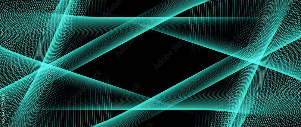 High speed technology concept, Line art light future high tech abstract ...
