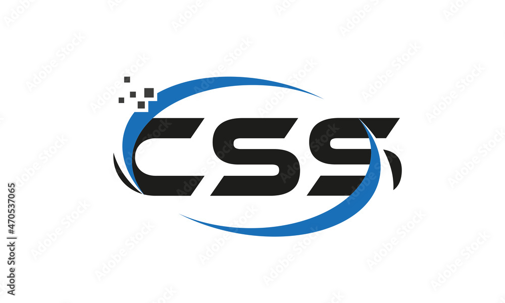 dots or points letter CSS technology logo designs concept vector ...
