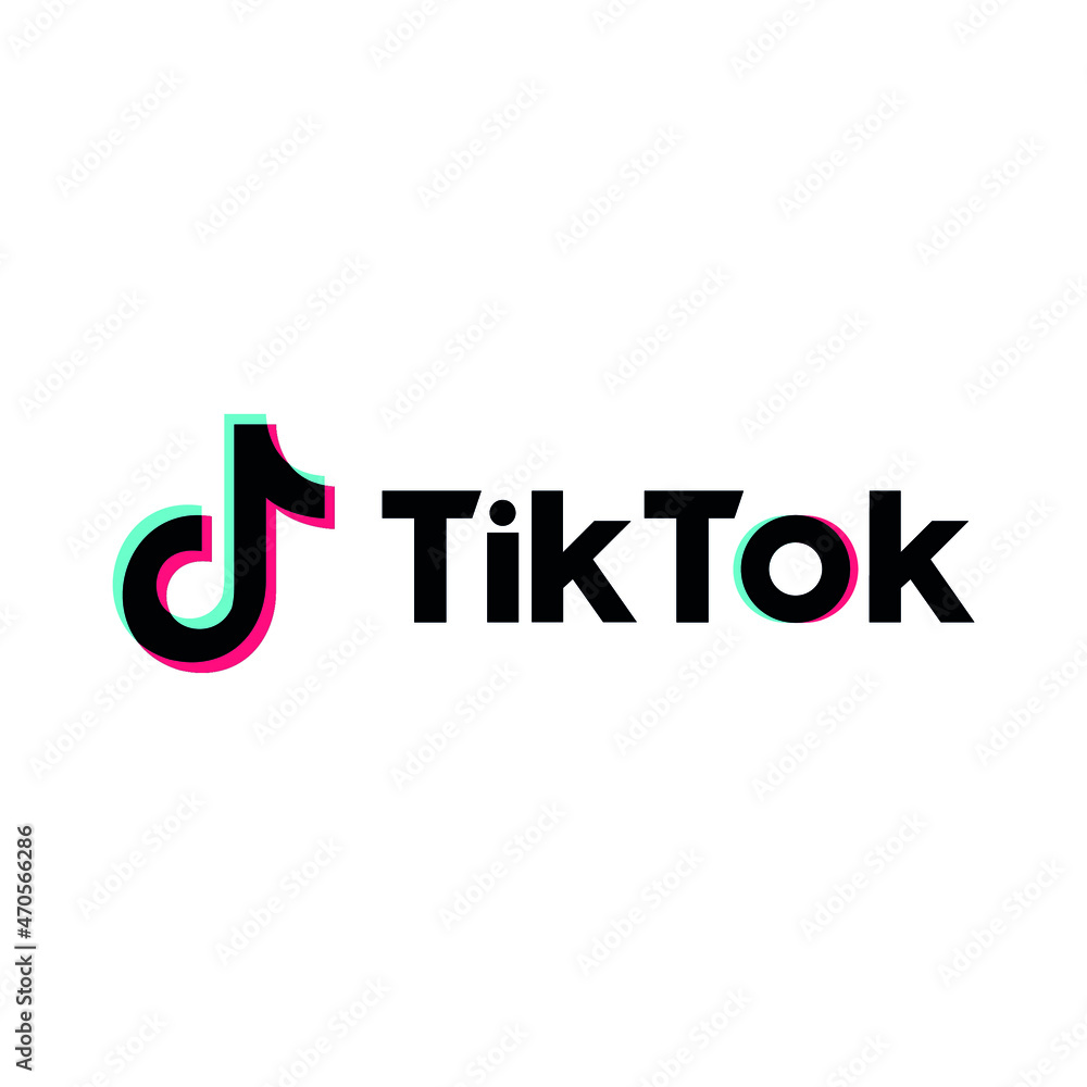 Tiktok tik tok musically logo icon Social media icons set Logo Vector ...