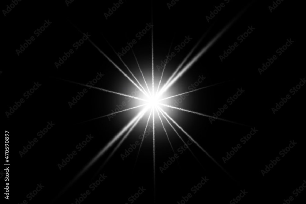white lens flare light Stock Illustration | Adobe Stock