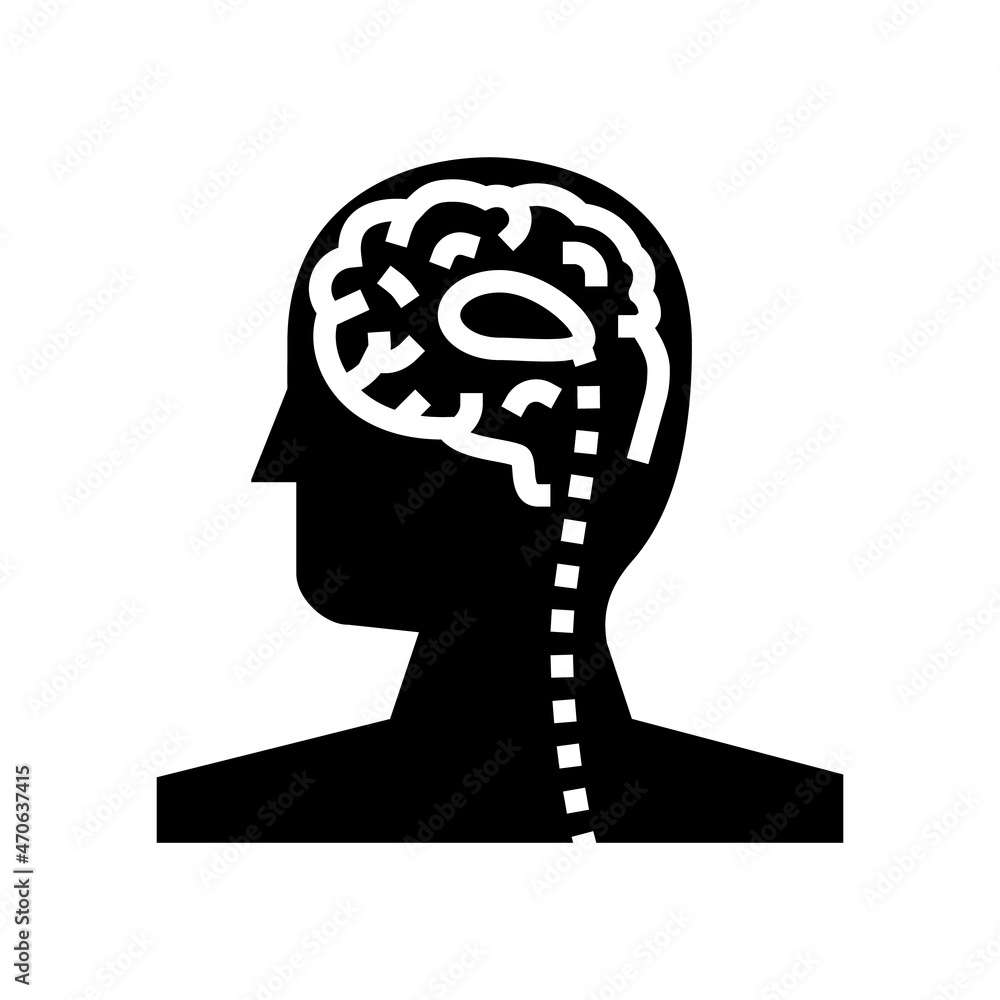 shunt insertion or revision glyph icon vector. shunt insertion or ...