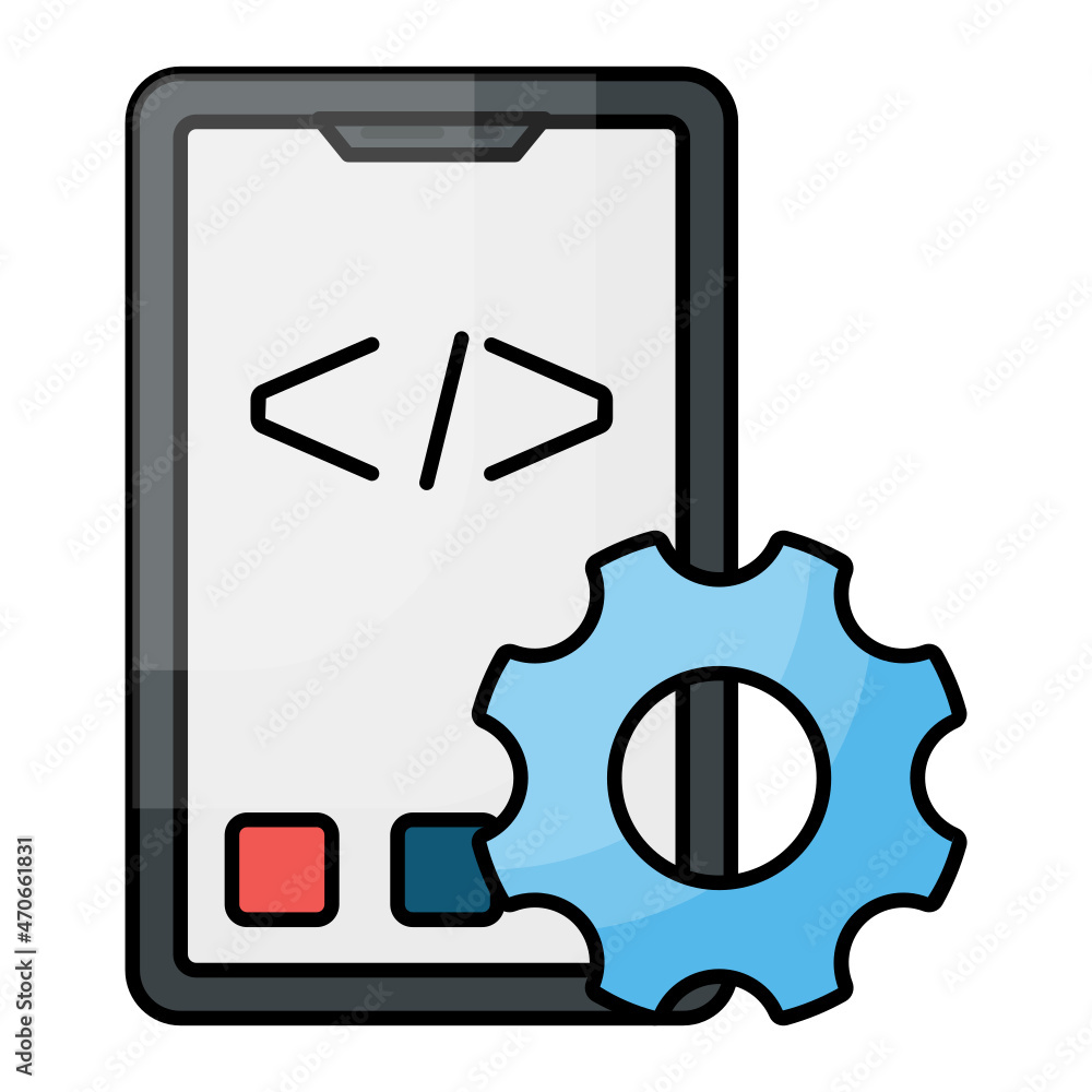 Front End Package Deployement Concept Mockup To Page Vector Color Icon Design Software And Web