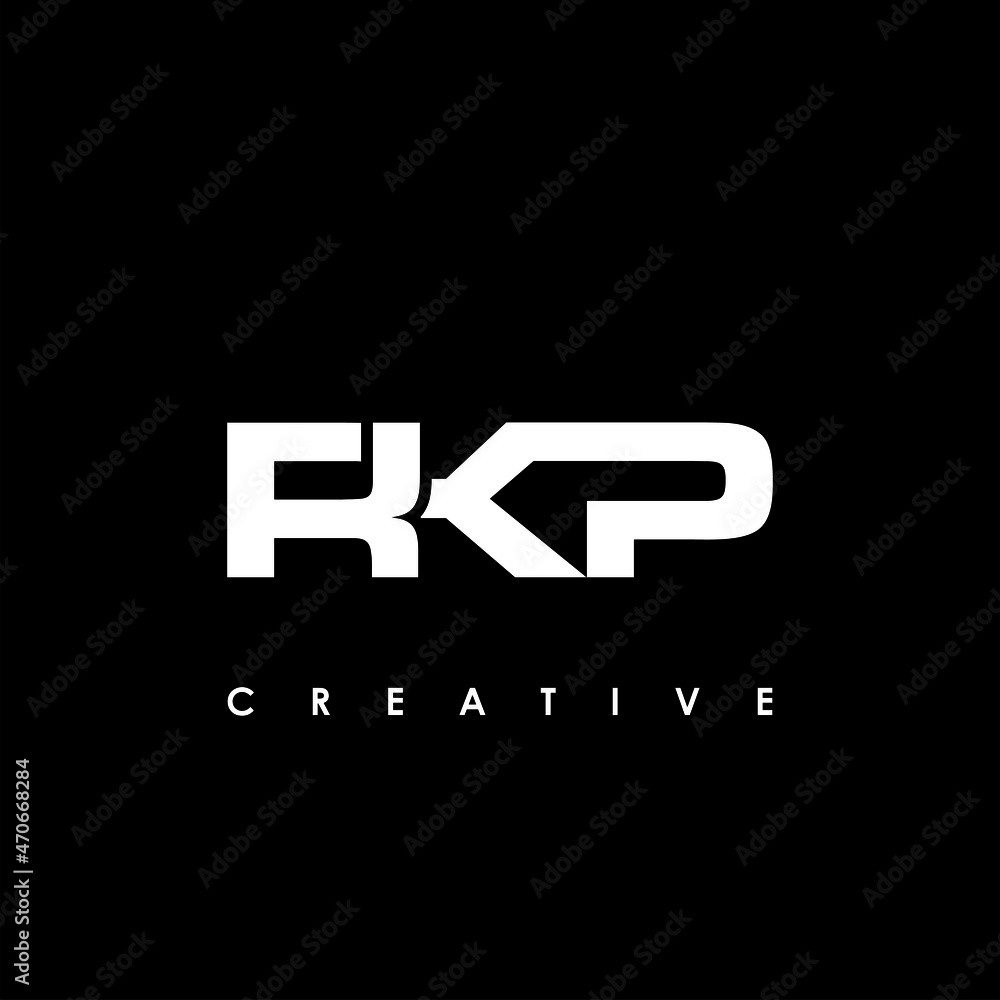 RKP Letter Initial Logo Design Template Vector Illustration Stock ...