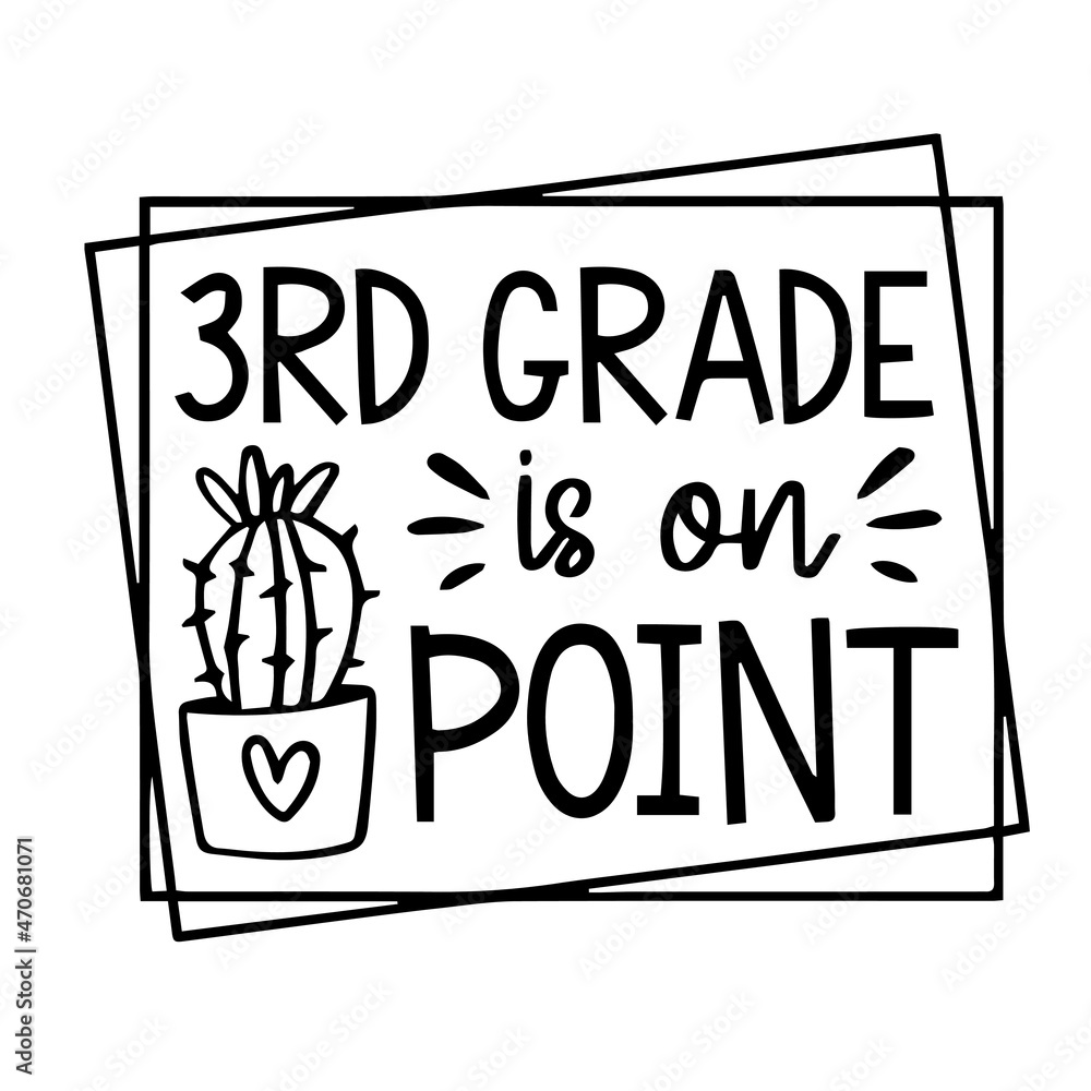 3rd grade is on grade background inspirational quotes typography ...