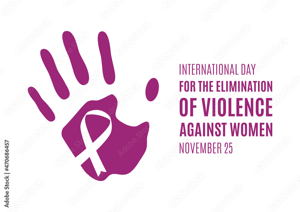 International Day For The Elimination Of Violence Against Women Vector
