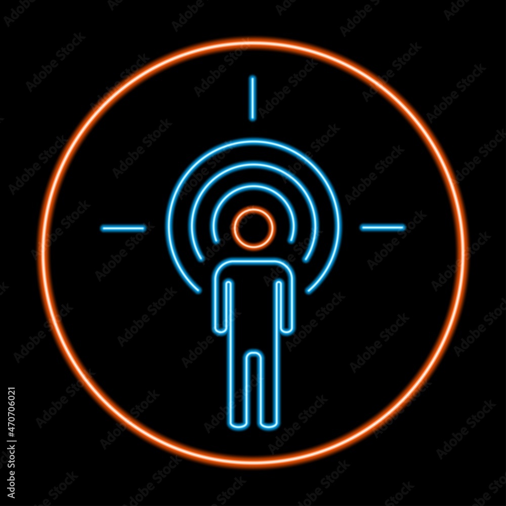 target neon sign, modern glowing banner design, colorful modern design ...