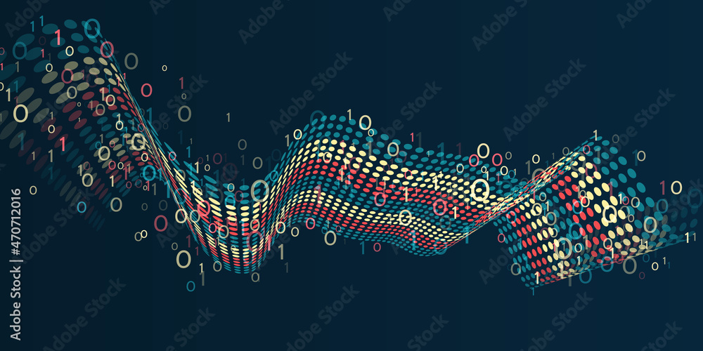 Visualization of Sorting data, Abstract processing of information flow ...
